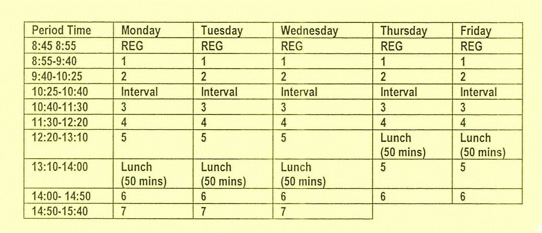 timetable.jpeg — Welcome to St Pauls RC Academy